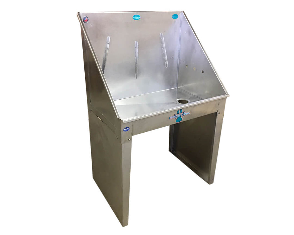 Groomer's Best Stainless Steel Standard Mini Bathing Tub – AdeoPets Groomer's Best Stainless Steel Standard Mini Bathing Tub – AdeoPets