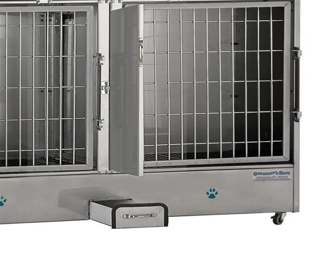 Groomer's Best Ready To Use and Easy to Clean 9 Unit Cage Bank for Dogs ...