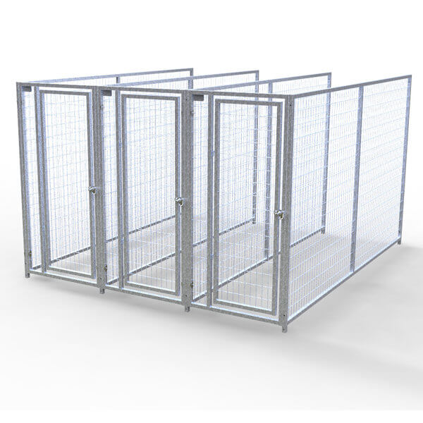 TK Products Pro-Series Backless Multi-Dog Kennels for Indoor/Outdoor ...