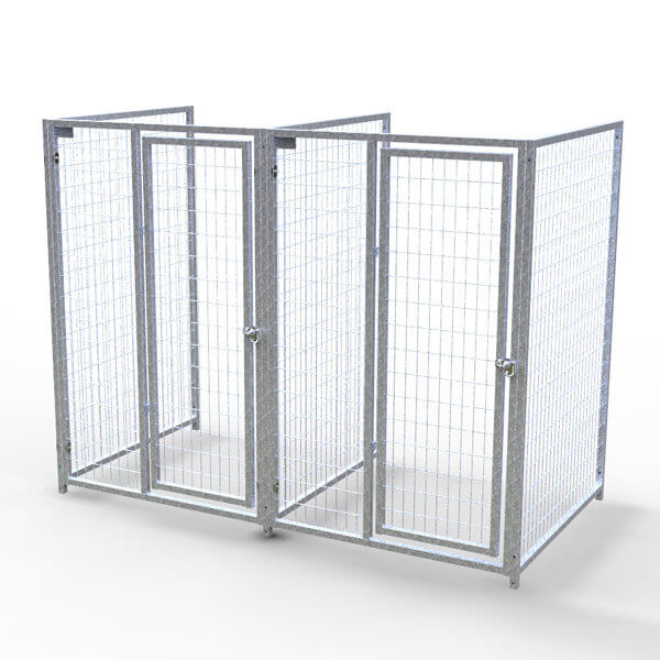 TK Products Pro-Series Backless Multi-Dog Kennels for Indoor/Outdoor ...
