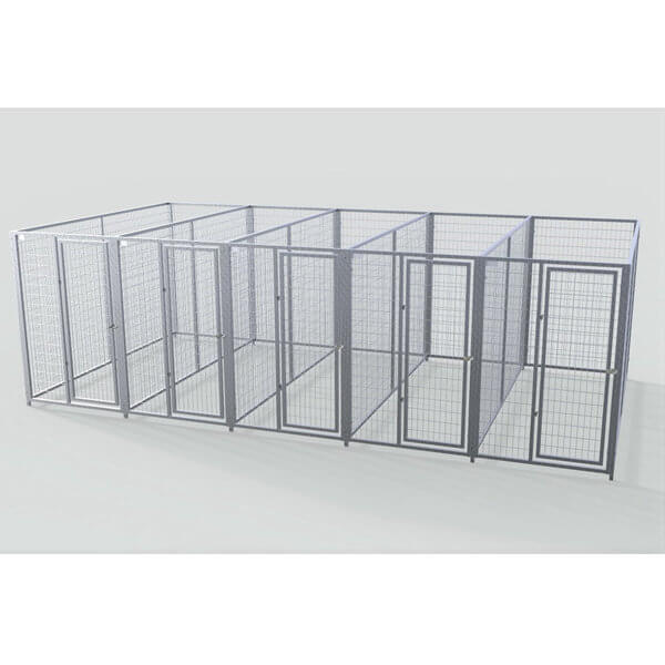 TK Kennels Pro-Series Enclosed Multi-Dog Kennel for Indoor/Outdoor Use ...