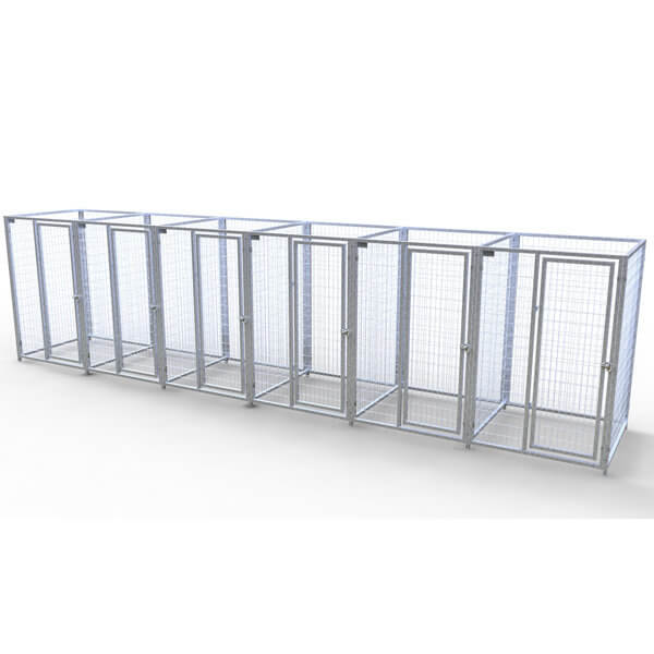 TK Kennels Pro-Series Enclosed Multi-Dog Kennel for Indoor/Outdoor Use ...