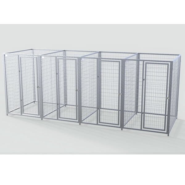 TK Kennels Pro-Series Enclosed Multi-Dog Kennel for Indoor/Outdoor Use ...