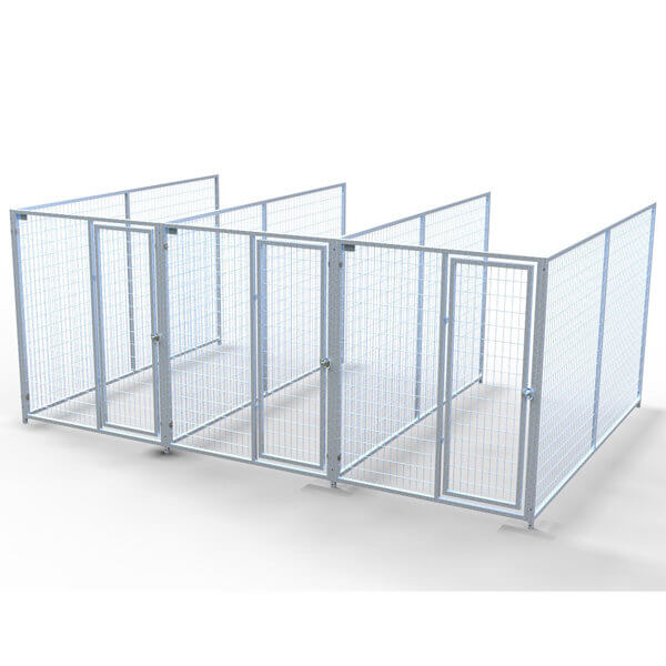 TK Products Pro-Series Backless Multi-Dog Kennels for Indoor/Outdoor ...