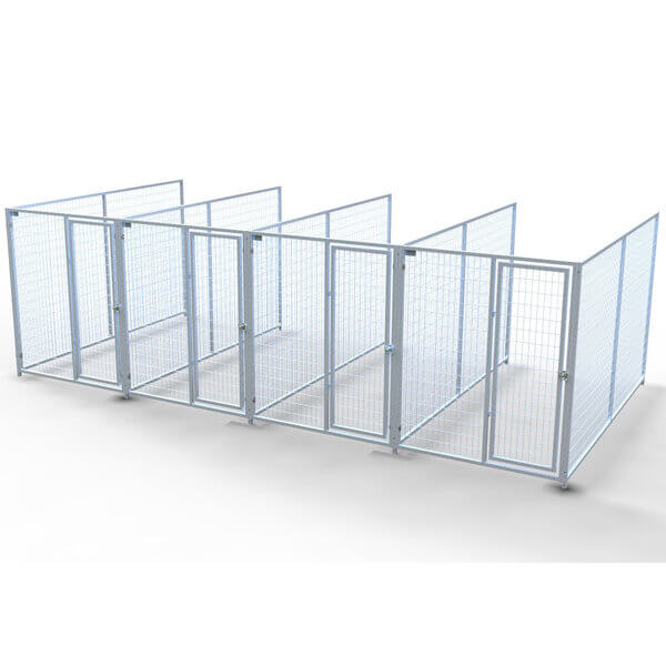 TK Products Pro-Series Backless Multi-Dog Kennels for Indoor/Outdoor ...