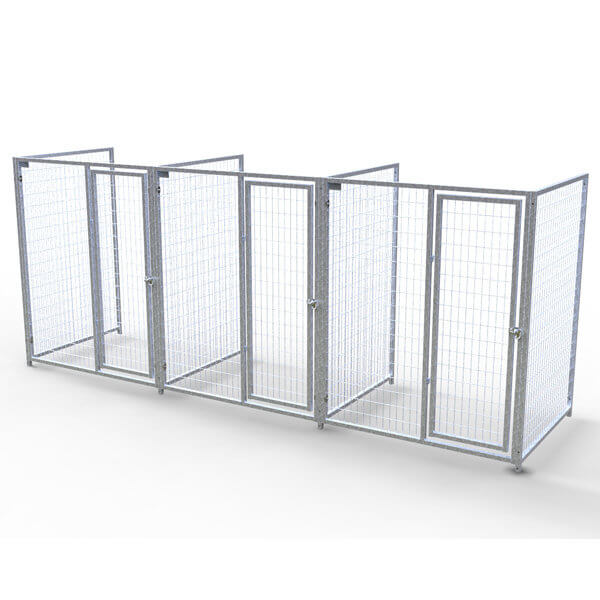 TK Products Pro-Series Backless Multi-Dog Kennels for Indoor/Outdoor ...