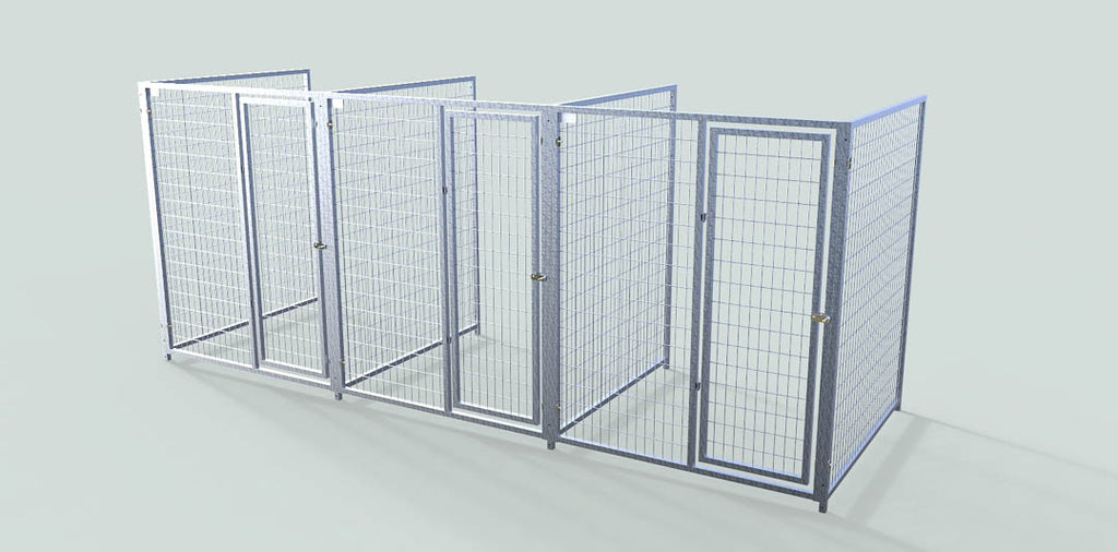 TK Products Pro-Series Backless Multi-Dog Kennels for Indoor/Outdoor ...