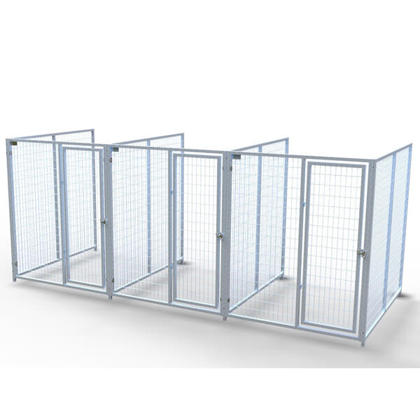 TK Products Pro-Series Backless Multi-Dog Kennels for Indoor/Outdoor ...
