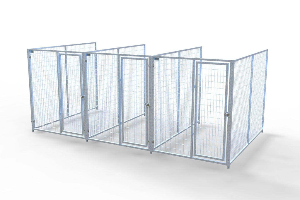TK Products Pro-Series Backless Multi-Dog Kennels for Indoor/Outdoor ...