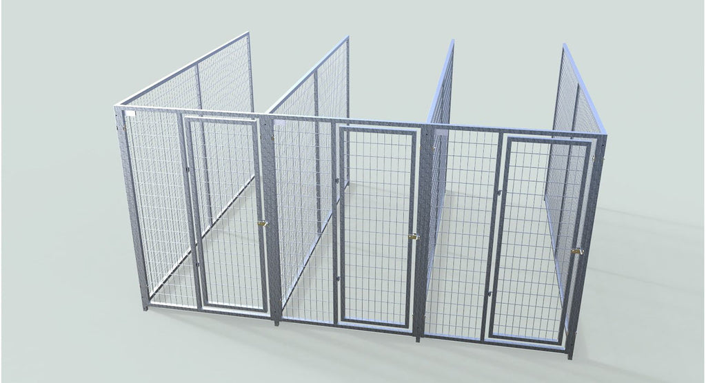TK Products Pro-Series Backless Multi-Dog Kennels for Indoor/Outdoor ...