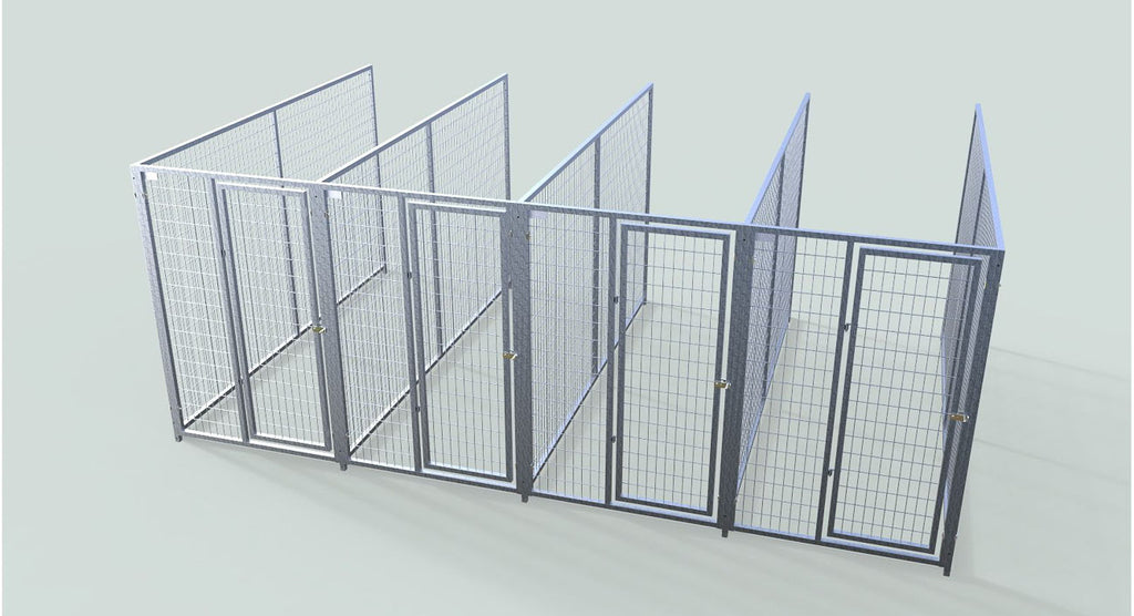 TK Products Pro-Series Backless Multi-Dog Kennels for Indoor/Outdoor ...