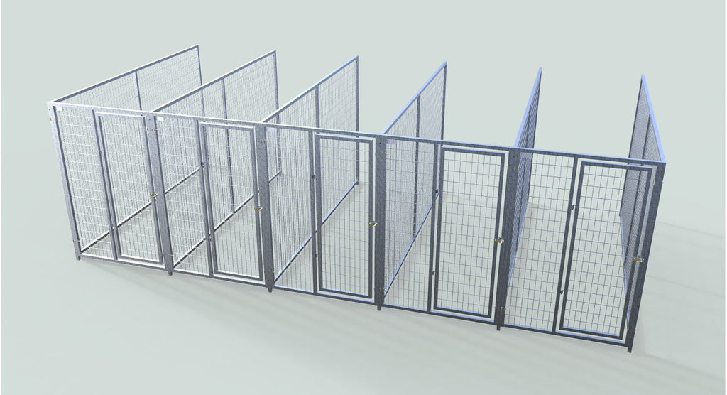 TK Products Pro-Series Backless Multi-Dog Kennels for Indoor/Outdoor ...