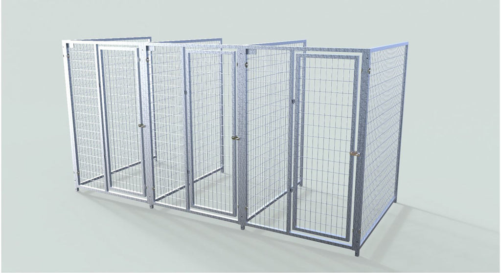 TK Products Pro-Series Backless Multi-Dog Kennels for Indoor/Outdoor ...