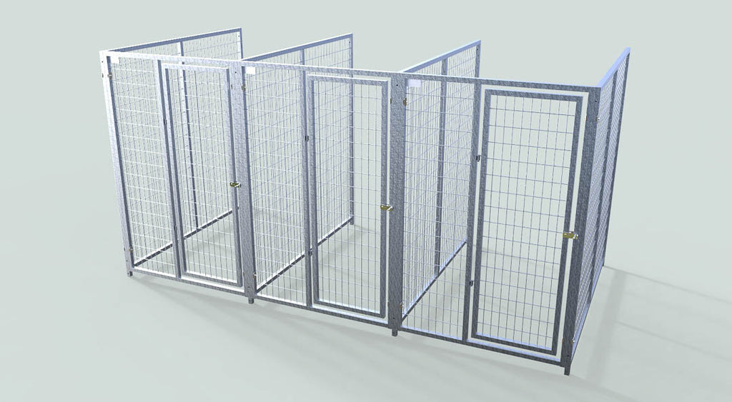 TK Products Pro-Series Backless Multi-Dog Kennels for Indoor/Outdoor ...