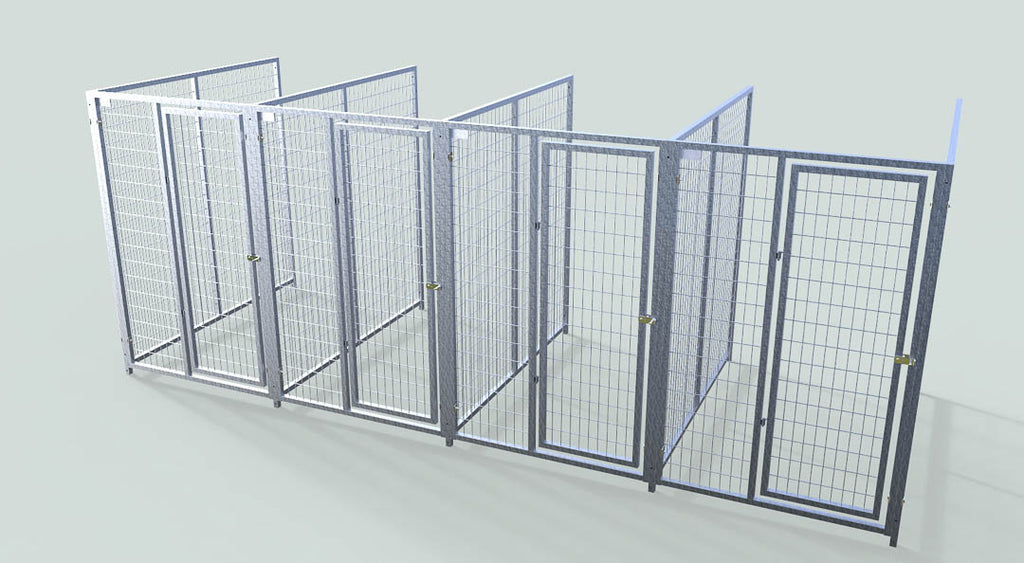 TK Products Pro-Series Backless Multi-Dog Kennels for Indoor/Outdoor ...