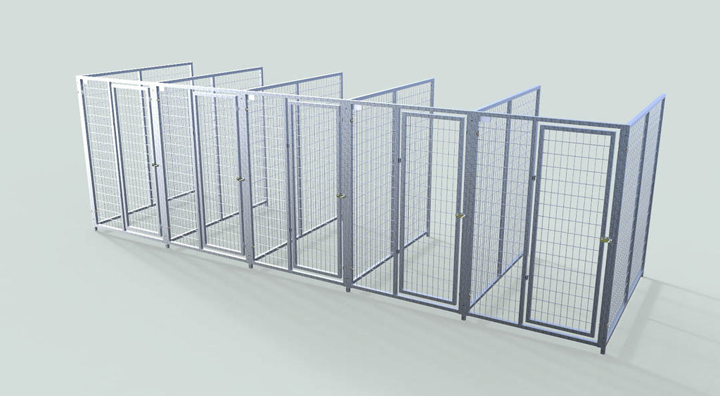 TK Products Pro-Series Backless Multi-Dog Kennels for Indoor/Outdoor ...