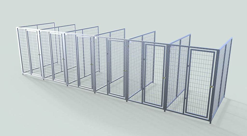 TK Products Pro-Series Backless Multi-Dog Kennels for Indoor/Outdoor ...