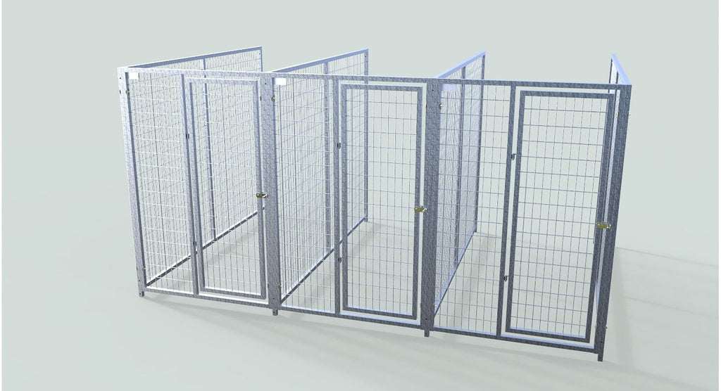 TK Products Pro-Series Backless Multi-Dog Kennels for Indoor/Outdoor ...