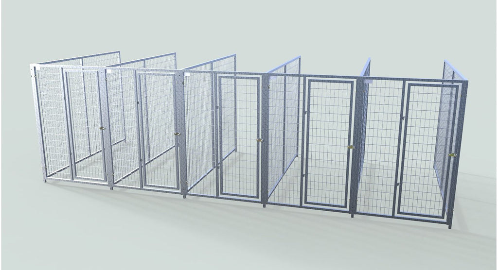 TK Products Pro-Series Backless Multi-Dog Kennels for Indoor/Outdoor ...